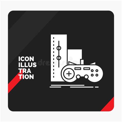 Red And Black Creative Presentation Background For Game Gamepad Joystick Play Playstation
