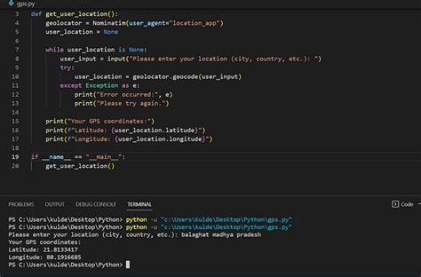 khush pardhi on linkedin integrate gps co ordinate with python