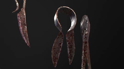 3d Model Torture Tools Set Vr Ar Low Poly Cgtrader