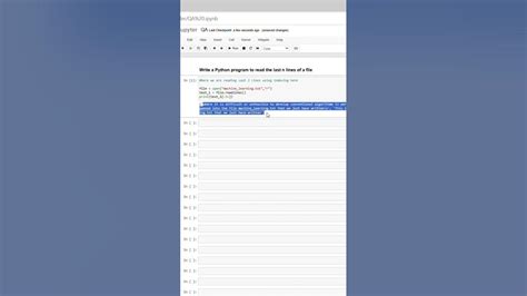 293 Write A Python Program To Read The Last N Lines Of A File