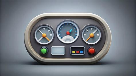 3d Flat Icon As Dashboard Icon With Copy Space On A Blue Background Concept As A Vector Image Of