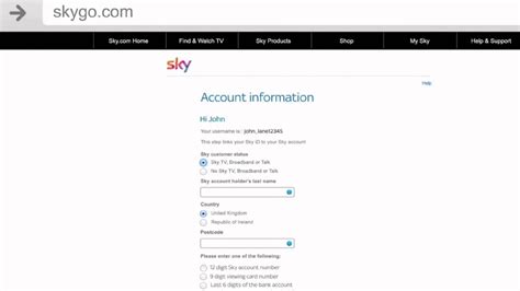 Sky GO Registration SKYGO COM FINAL YouTube