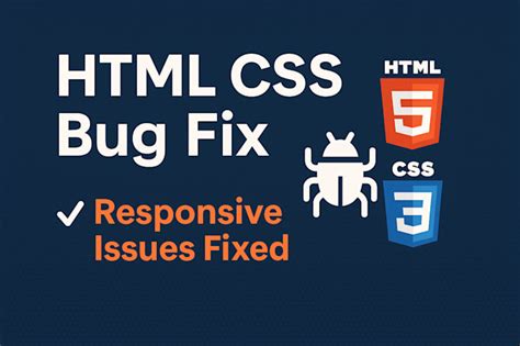 Fix Html Css Bugs And Responsive Layout Issues By Maaz33 Fiverr