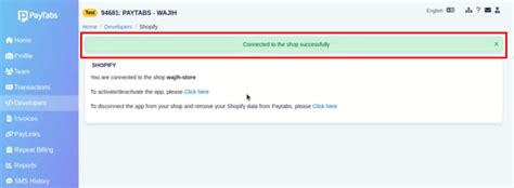 1 4 1 Shopify Plugin Setup And Activate The Integration Method Paytabs Support Portal