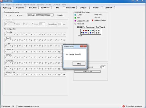LMK03318 Lmk03318evm Cannot Be Connect With PC GUI Clock Timing Forum Clock Timing TI