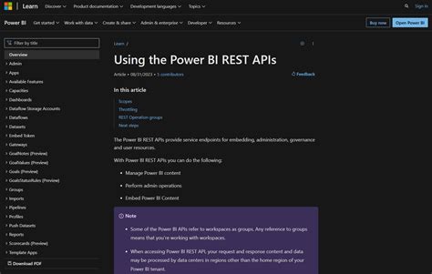 What Is The Power Bi Rest Api