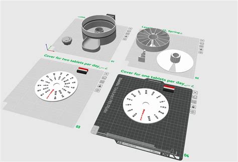 One Click Weekly Pill Dispenser V2 0 By Rober7crow Makerworld Download Free 3d Models