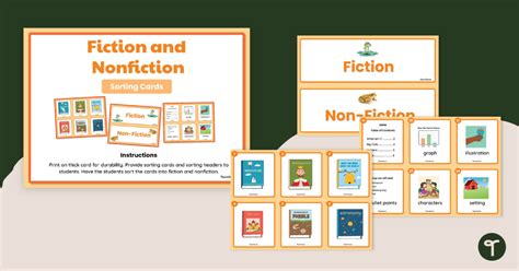 Fiction and Nonfiction Sorting Cards | Teach Starter