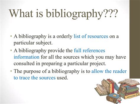 Bibliography And References Pptx