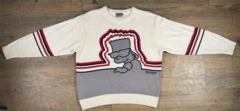 Vintage Iceberg Bart Simpson Sweater Mens Size Xxl R Gem