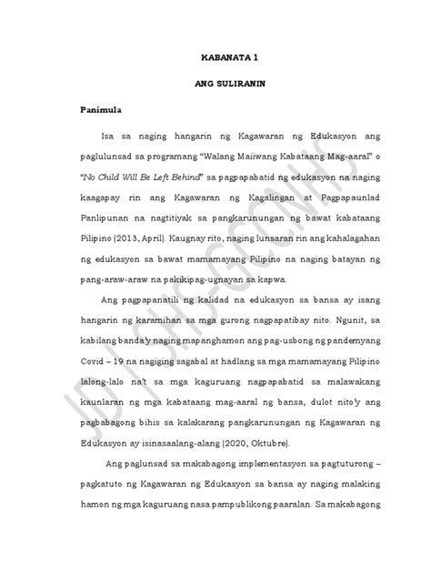 Kabanata 1 Basic Research Pdf