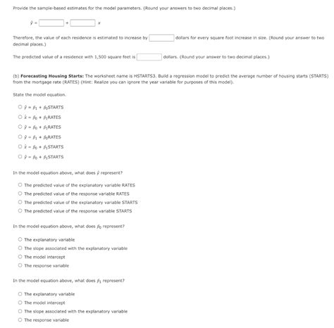 Solved Simple Linear Regression For Each Of The Scenarios Chegg