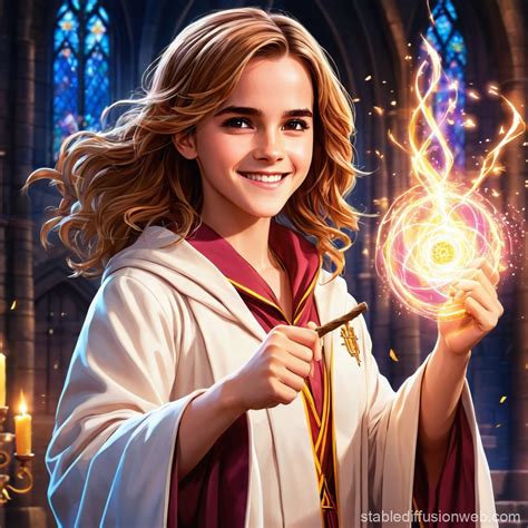Emma Watson as Hermione Granger | Stable Diffusion Online