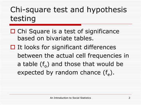 SOLUTION Chi Square Computation Studypool