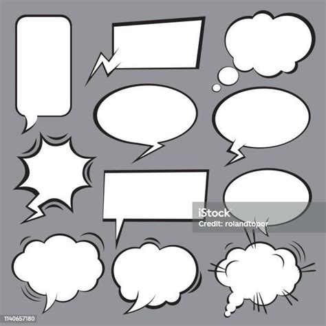 그림자와 함께 만화 연설 거품의 집합입니다 벡터 일러스트입니다 개념과 주제에 대한 스톡 벡터 아트 및 기타 이미지 개념과 주제 개체 그룹 공란 Istock