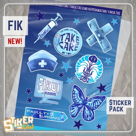 Jual [new] Sticker Pack Fik Ui Stiker Fakultas Ilmu Keperawatan Universitas Indonesia