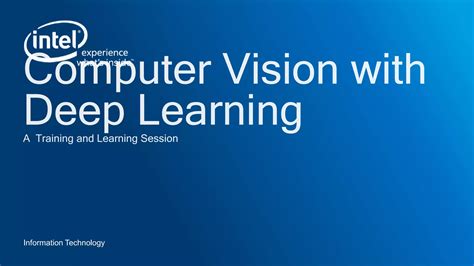Deep Learning Training At Intel Pptx Artificial Intelligence Technology And Computing