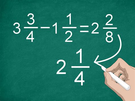 3 ways to subtract mixed numbers wikihow