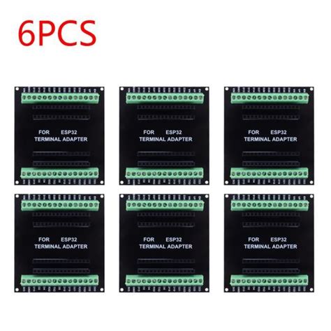 6 pcs esp32 tech cp2102 nodemcu 32s lua 30pin gpio 1 dans 2 touristes core cpu gpio wifi