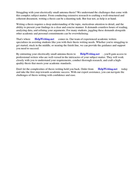 Electrically Small Antenna Thesis Pdf Antenna Radio Electrical