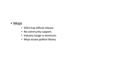 introduction of mojo programming language pptx