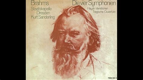 Brahms Symphony No 1 In C Minor Op 68 Sd Kurt Sanderling Rec