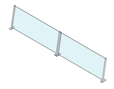 Angled Divider Sneeze Guard Mccourt Manufacturing