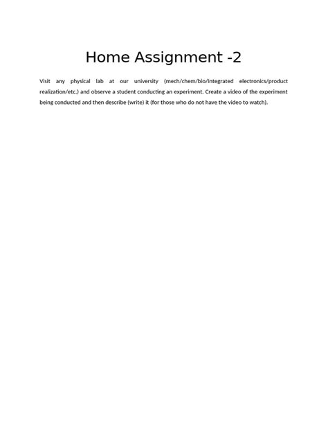 Home Assignment 2 Pdf