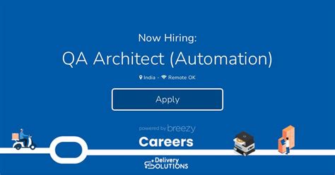 Qa Architect Automation At Delivery Solutions