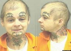 Funny Mugshot Bad Face Tattoos Worst Tattoos Terrible Tattoos Crazy