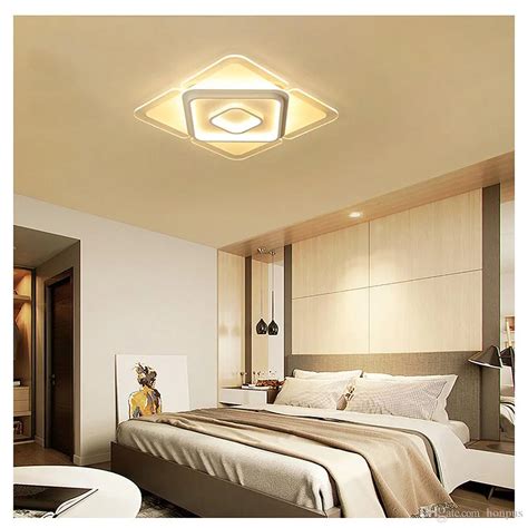 ₩92747에서 Led 천장 조명 평방 주도 천장 조명 북유럽 침실 거실 홈 따뜻한 초박형 실내 조명 Rc 디 밍이 펜던트
