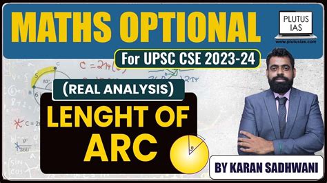 Upsc Mathematics Optional Real Analysis Lenght Of Arc Upsc Maths Syllabus Plutus Ias Youtube
