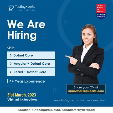 Testingxperts On Linkedin Hiringalert