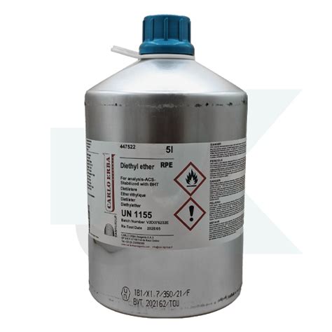 دی اتیل اتر Diethyl Ether شرکت کارآمد طب