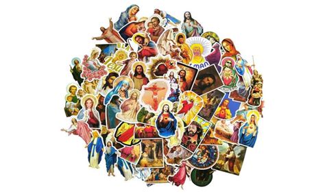 Jesus Stickers 60 Stickers Gesù Jesus Holy Mary Bible Religion