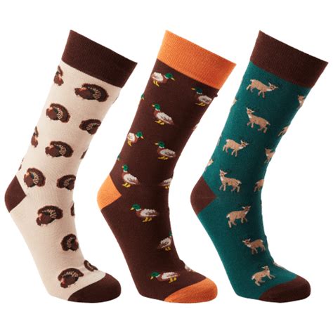 Redhead Hunting Print Novelty 3 Pack Socks For Men Bass Pro Shops