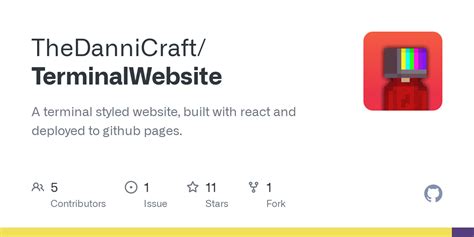 github thedannicraft terminalwebsite a terminal styled website