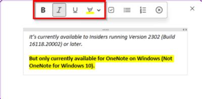 Better Quick Note Toolbars In OneNote Office Watch