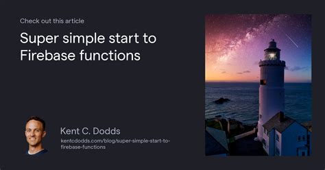 Super Simple Start To Firebase Functions