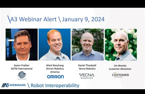 free webinar on robot interoperability jim beretta posted on the