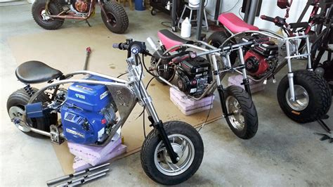 Custom Homemade Mini Bike Build Plans Me Going Fast