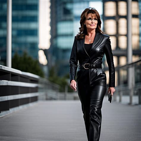 Sarah Palin Impressive In Leather By Susannesoutien On Deviantart