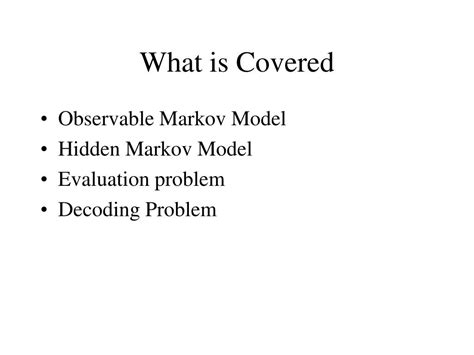 PPT Hidden Markov Models PowerPoint Presentation Free Download ID 679163
