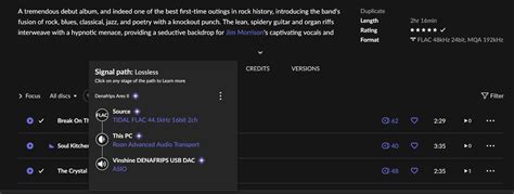 And Higher MQA Tracks Do Not Decode Correctly Using Internal MQA