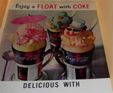 Coke Float Vintage Poster 1950s