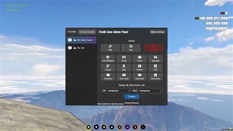 FiveM Zone Admin Menu Gta5 ESX FiveM Zone ViDoe