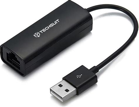 Techsuit Ethernet Adapter Netlink Ac19 Usb Male To Rj45 Lan Port Female Black Galaxus