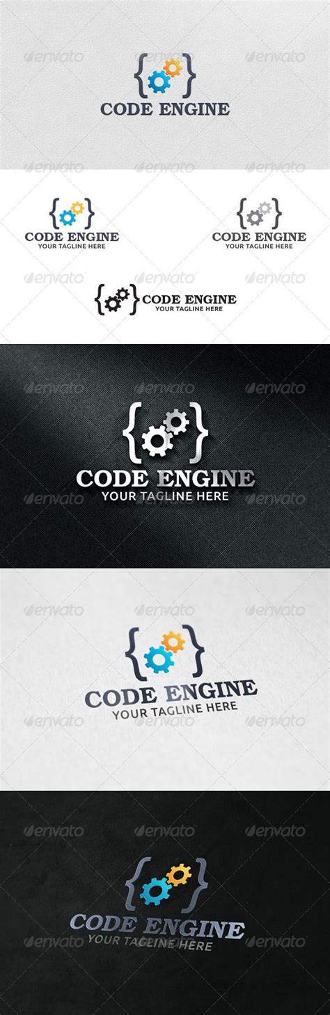 Code Engine Logo Template Logo Templates Coding Logo Logo Design Template