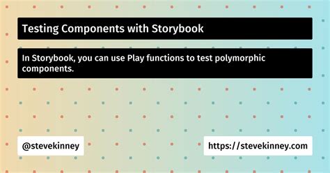 testing components with storybook building design systems in