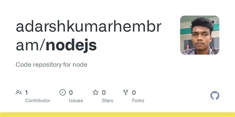 Github Adarshkumarhembramnodejs Code Repository For Node